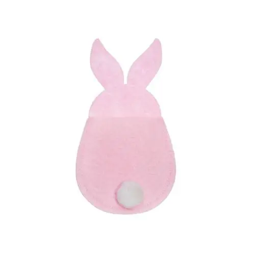 C&F HOME Easter Bunny Felt Utensil Sleeves - Pink