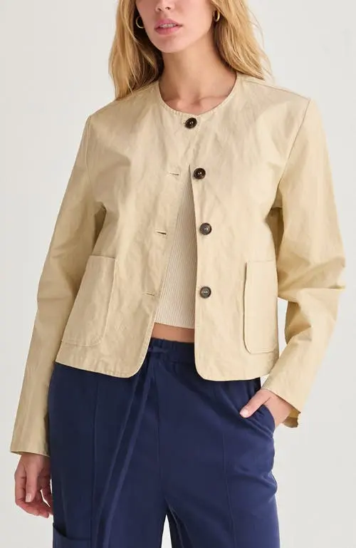 CRESCENT Crinkled Woven Jacket