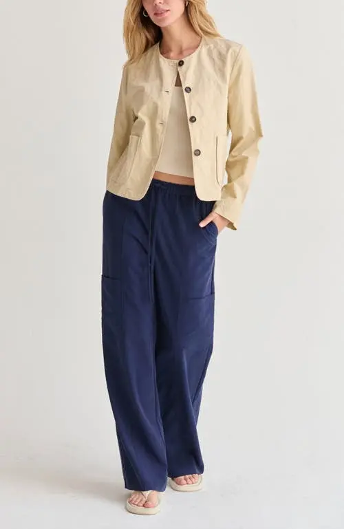 CRESCENT Crinkled Woven Jacket