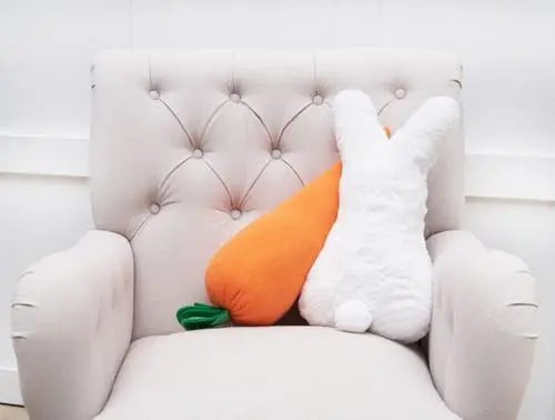 C&F HOME Carrot Shaped Spring Easter Decorative Accent Pillow