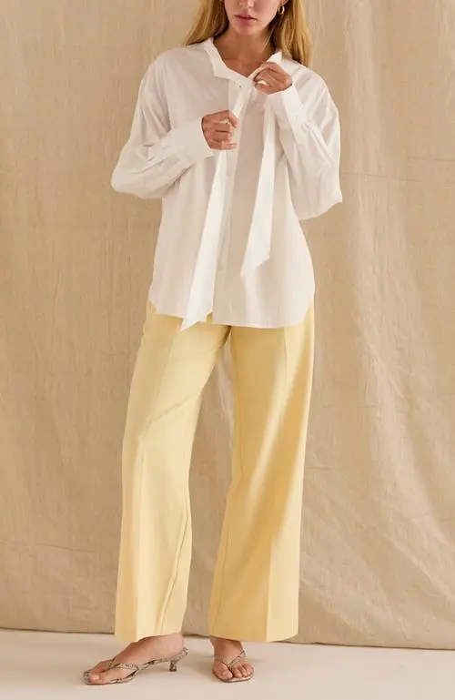 CRESCENT Wide-leg Trousers - Yellow