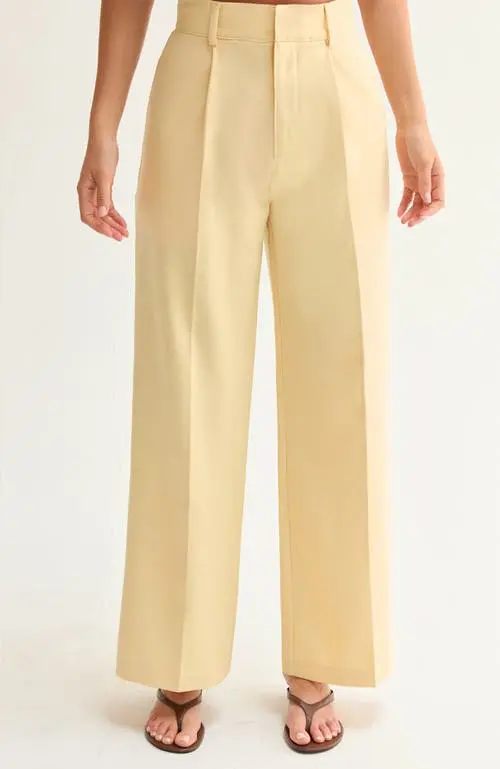 CRESCENT Wide-leg Trousers - Yellow
