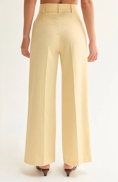 CRESCENT Wide-leg Trousers - Yellow