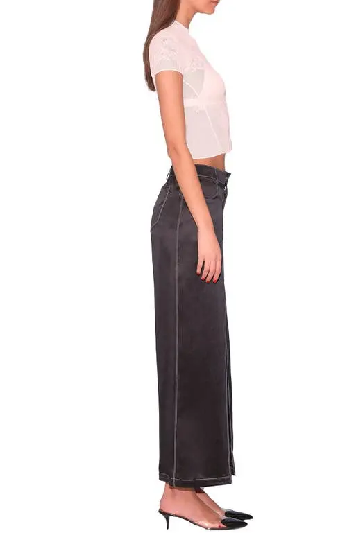 FLEUR DU MAL Lace Pointelle Tee