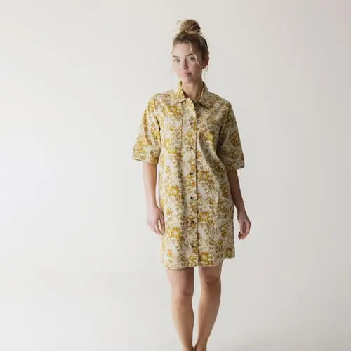 KAVU Everly Shirt Dress - Soft Bloom