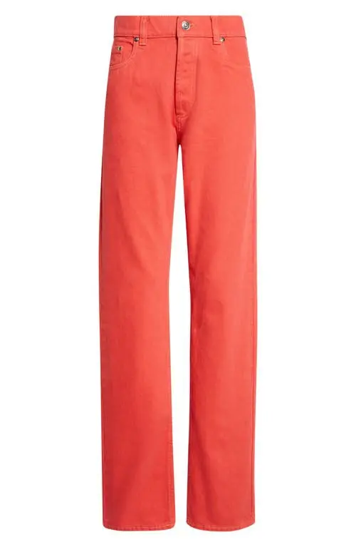 Versace Straight Leg Jeans - Red