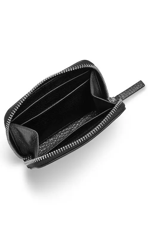 Shinola Small Zip Wallet - Black