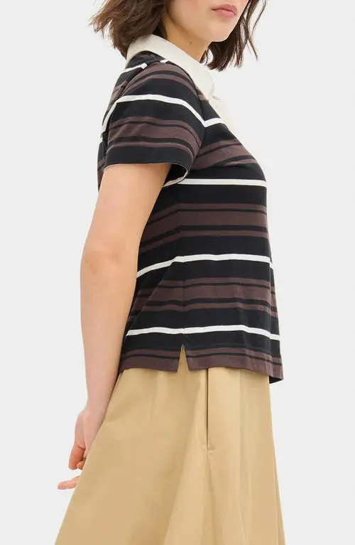 ALIGNE Striped Organic Cotton Polo