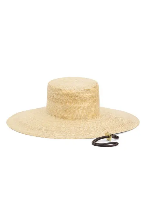 Janessa Leoné Roma Raffia Wide Brim Sun Hat - Natural