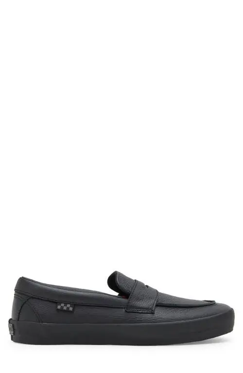 VANS Skate Loafer Sneakers - Pebbled Black
