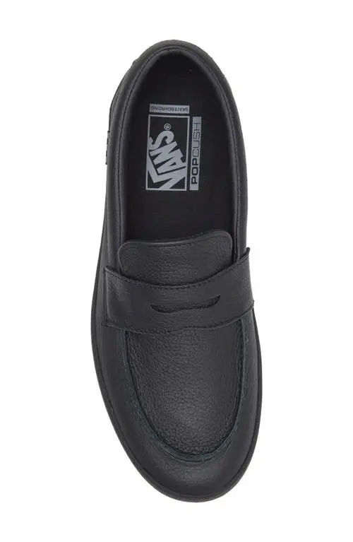 VANS Skate Loafer Sneakers - Pebbled Black