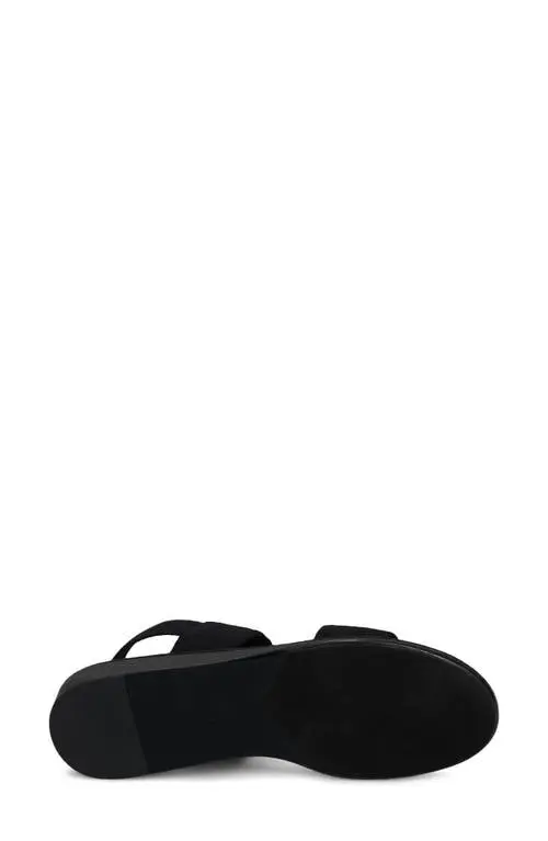 Vaneli Bordy Slingback Wedge Sandal - Black
