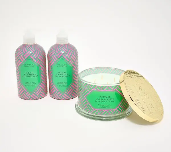 HOMEWORX BY SLATKIN + CO. As Is Star Jasmine & S/2 Soaps - One-color