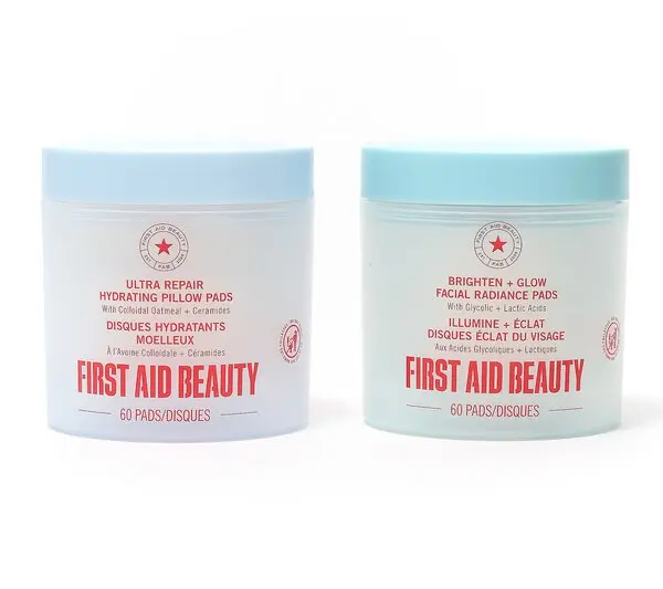 FIRST AID BEAUTY 60ct Facial Radiance + Pillow Pads Set - One-color