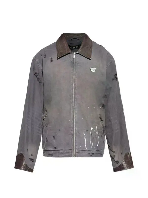 MISBHV Distressed Collared Jacket - Grey