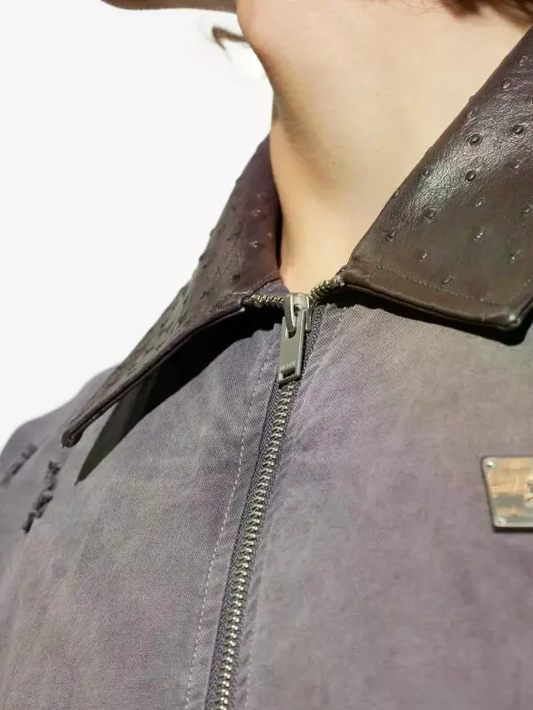 MISBHV Distressed Collared Jacket - Grey