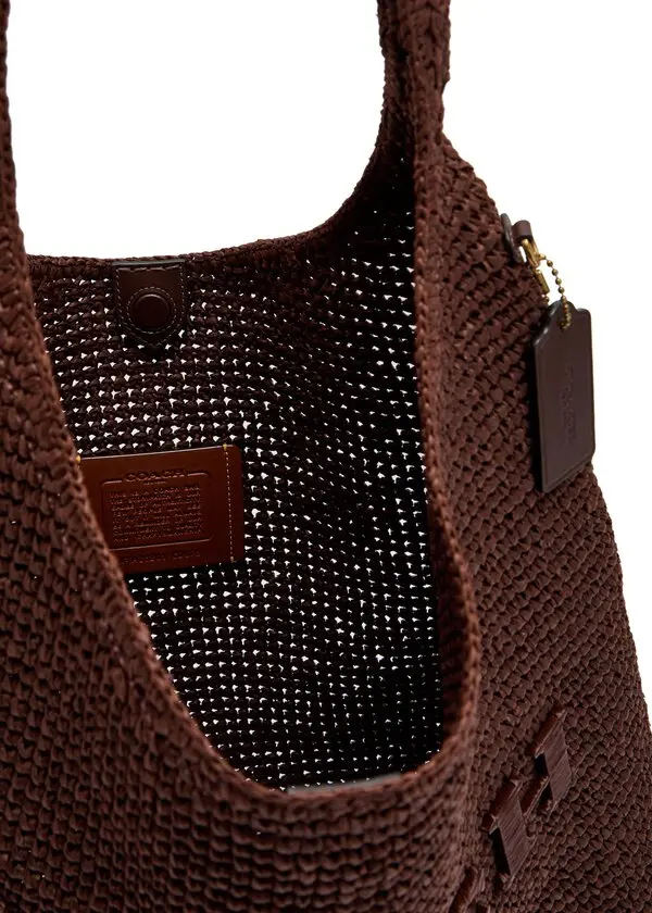 COACH Raffia Shoulder Bag