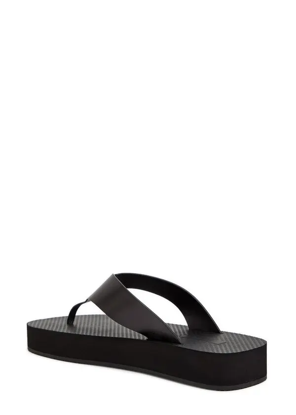 THE ROW Dune Flatform Leather Sandals