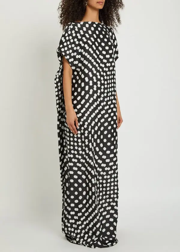 Dries Van Noten Diria Polka-dot Gown