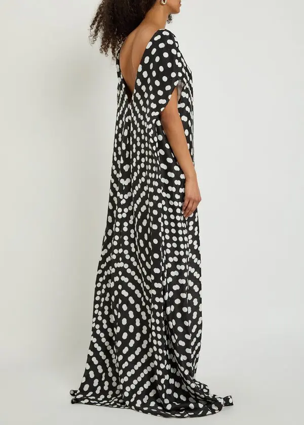 Dries Van Noten Diria Polka-dot Gown