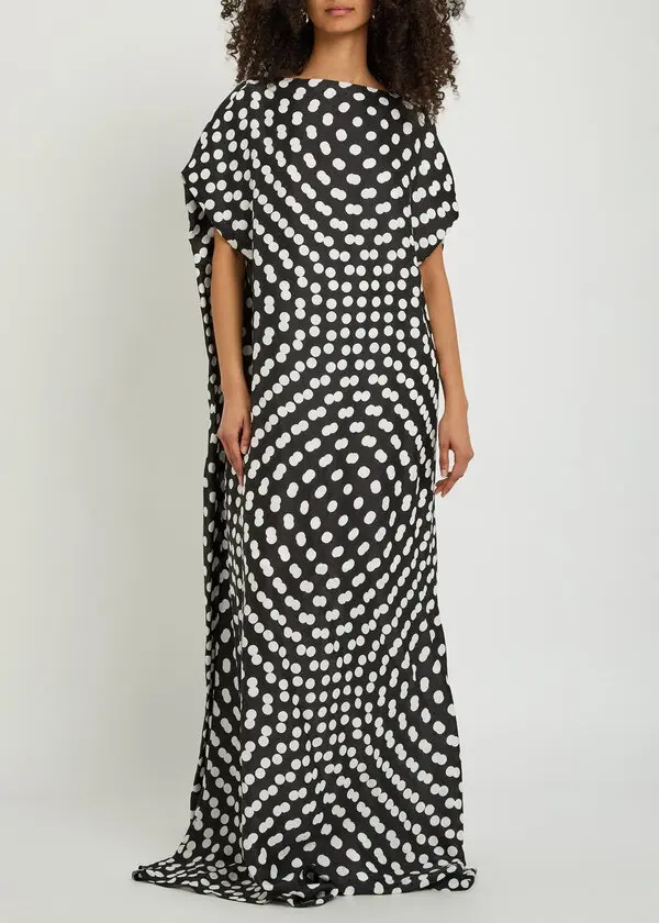 Dries Van Noten Diria Polka-dot Gown