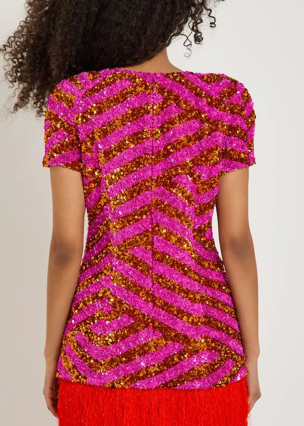 Dries Van Noten Conelly Embellished Woven Top