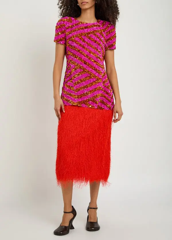 Dries Van Noten Conelly Embellished Woven Top
