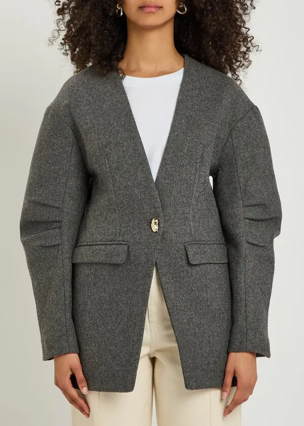 AKYN Harlow Fitted Wool Jacket