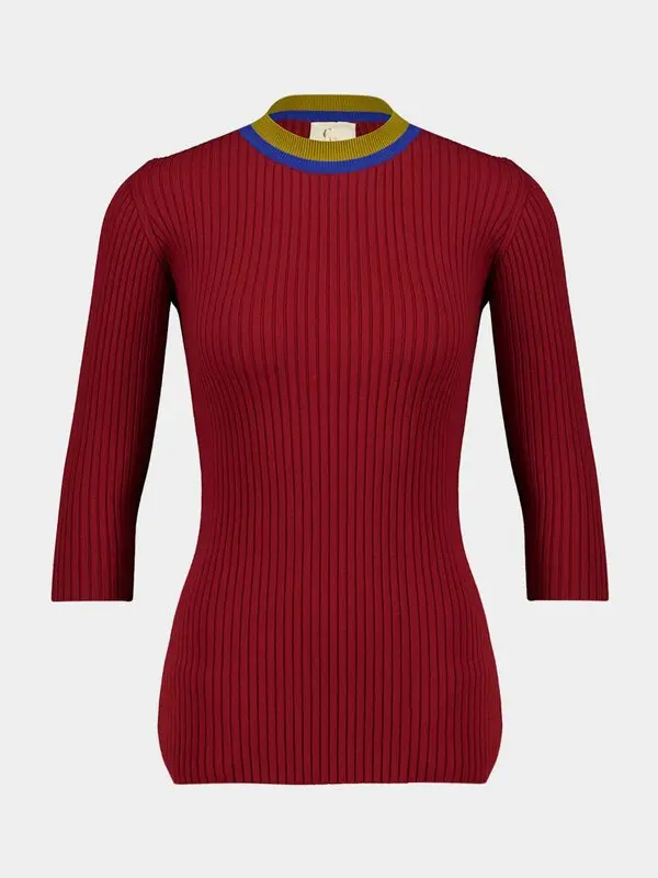 PAULA Valentina Dahlia Knitted Top With Back Cut-out