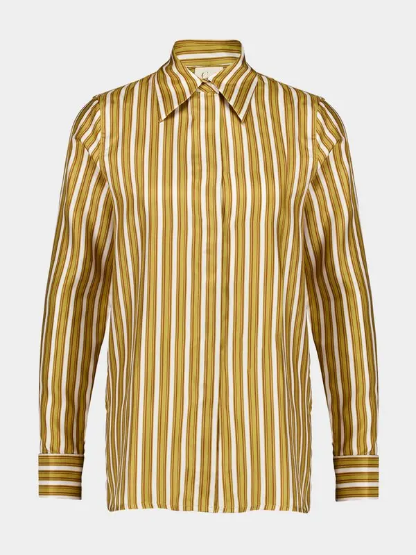 PAULA Petra Sun Stripes Silk Twill Shirt