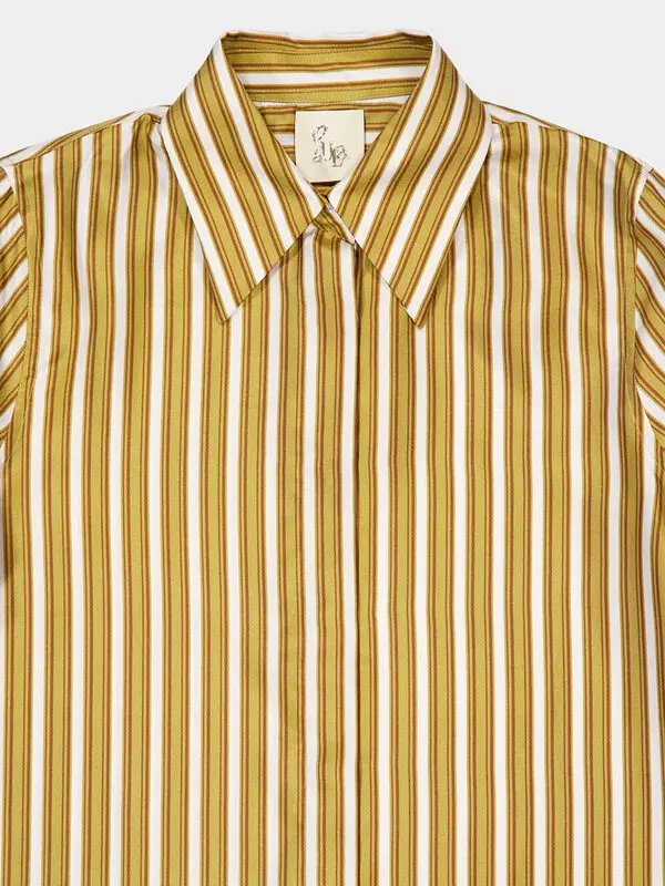 PAULA Petra Sun Stripes Silk Twill Shirt