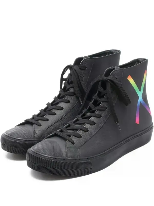 LOUIS VUITTON Tattoo Line High-top Sneakers