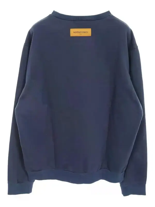 LOUIS VUITTON 2010s Stitch-print Crewneck Sweatshirt