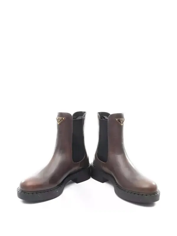 Prada 2020s Leather Chelsea Boots