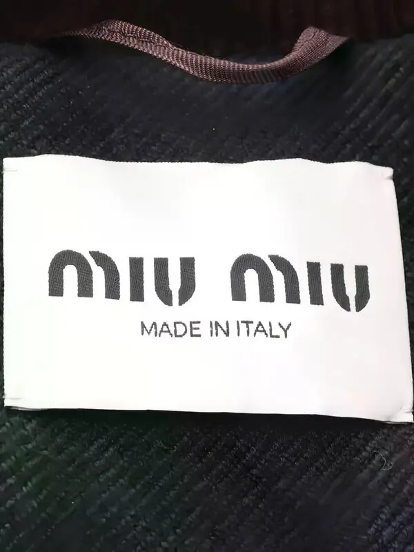 Miu Miu Checked Bomber Jacket