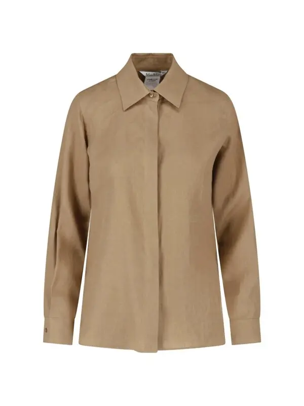 Max Mara Linen Falasco Shirt - Brown