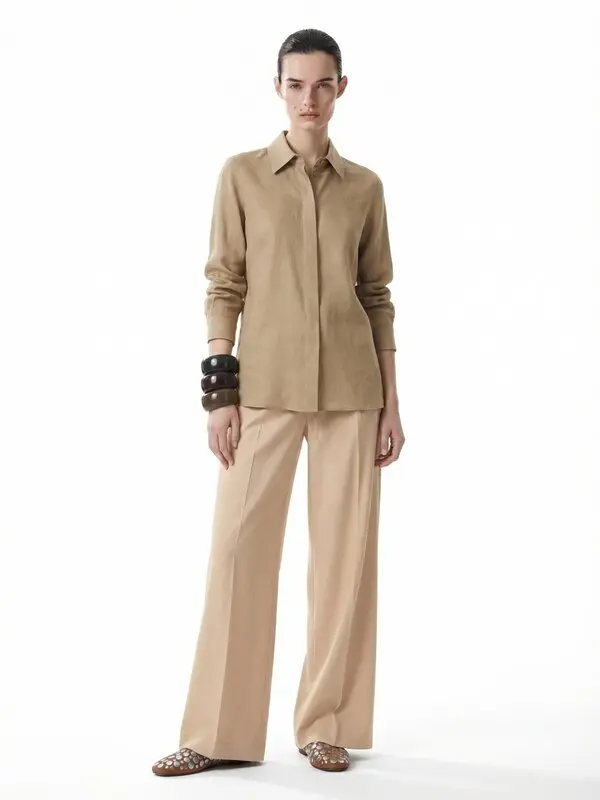 Max Mara Linen Falasco Shirt - Brown