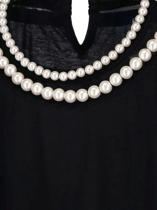 Junya Watanabe Cotton Sweater With Pearl Detail