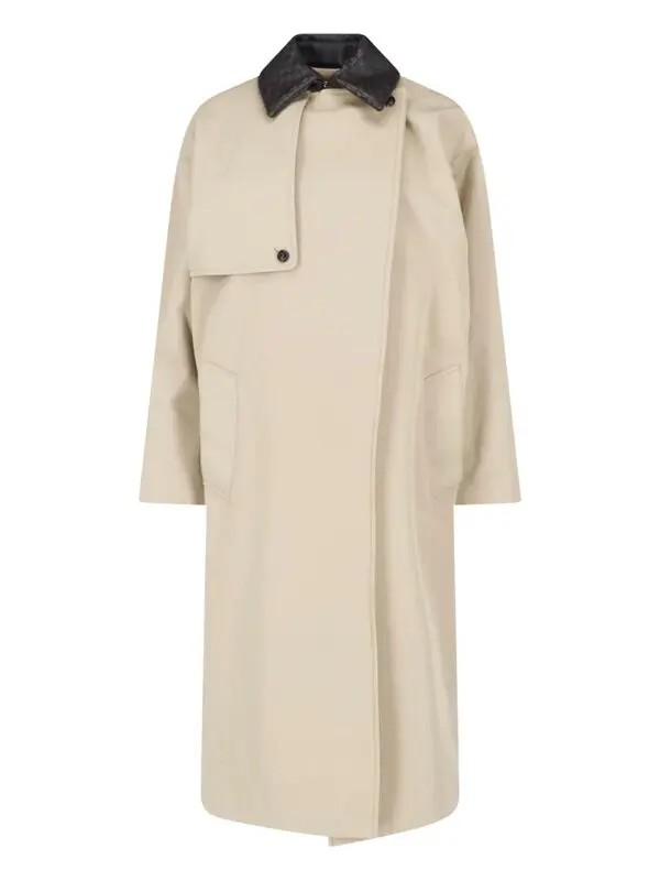 MAISON MARGIELA Cotton Trench Coat - Beige