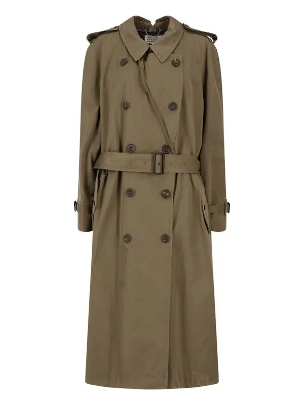MAISON MARGIELA Cotton Trench Coat - Green