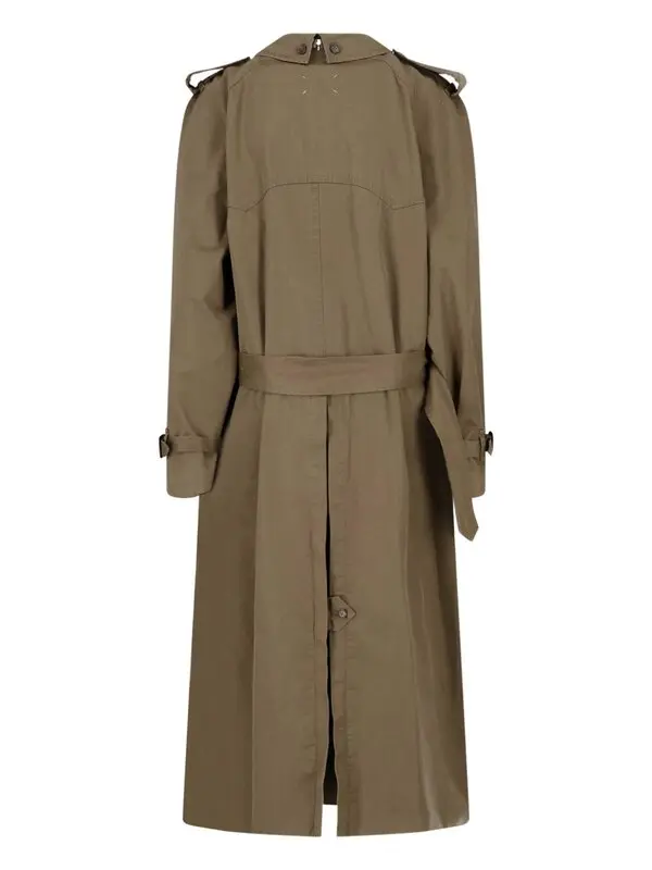 MAISON MARGIELA Cotton Trench Coat - Green
