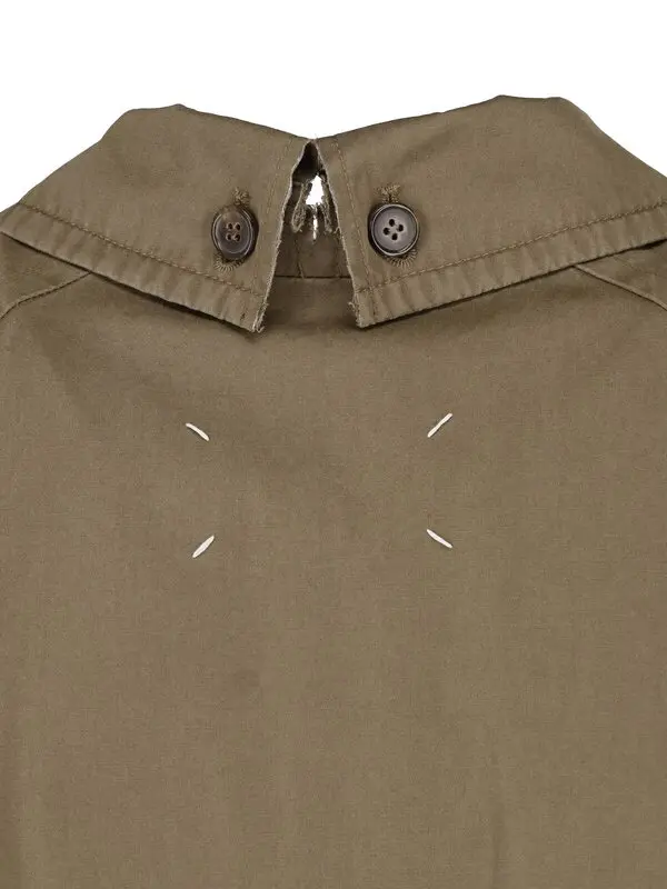MAISON MARGIELA Cotton Trench Coat - Green
