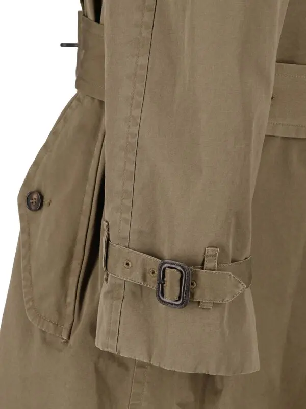MAISON MARGIELA Cotton Trench Coat - Green