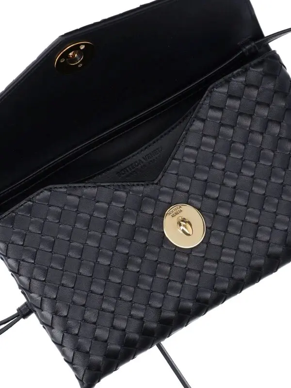 Bottega Veneta Knot Lock Shoulder Bag - Black