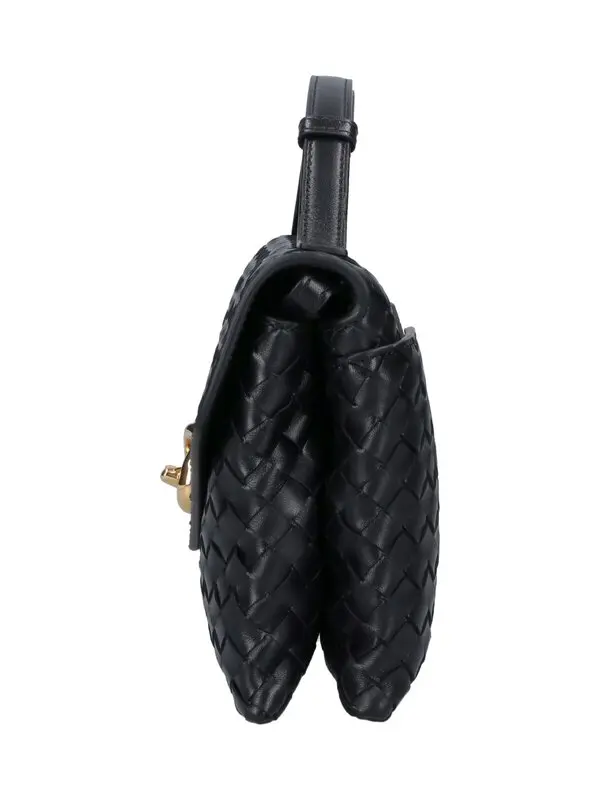 Bottega Veneta Knot Lock Shoulder Bag - Black