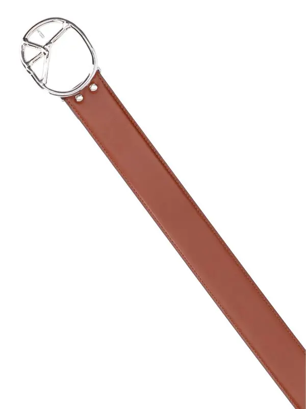 Needles Peace Buckle Leather Belt