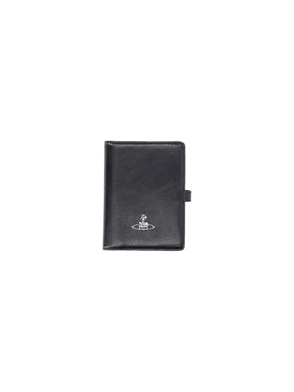 VIVIENNE WESTWOOD Bi-fold Cardholder "orb - Black