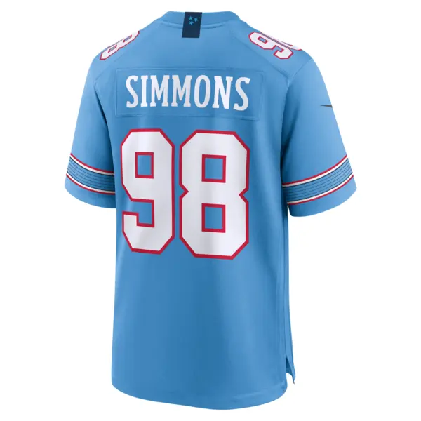 Nike Jeffery Simmons Tennessee Titans Nfl Game Jersey - Blue