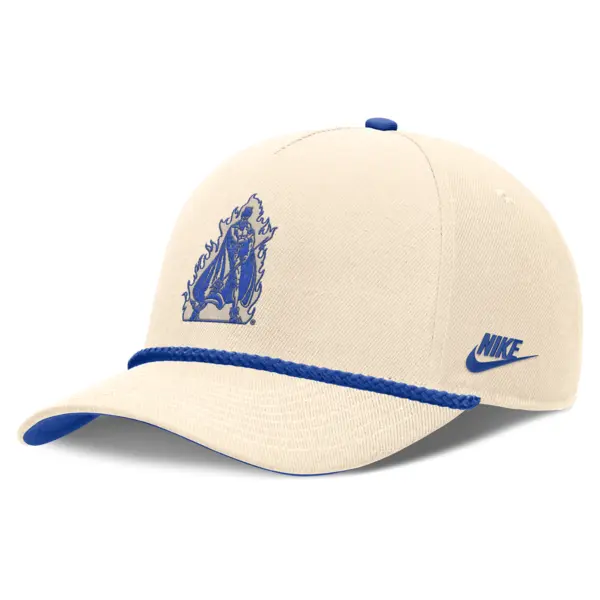 Nike Duke Legacy Vintage Rope Rise College Adjustable Hat - White