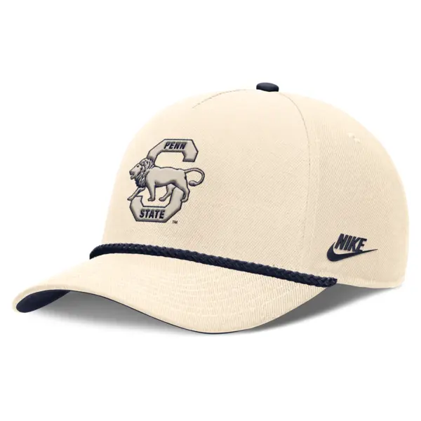 Nike Penn State Legacy Vintage Rope Rise College Adjustable Cap - White